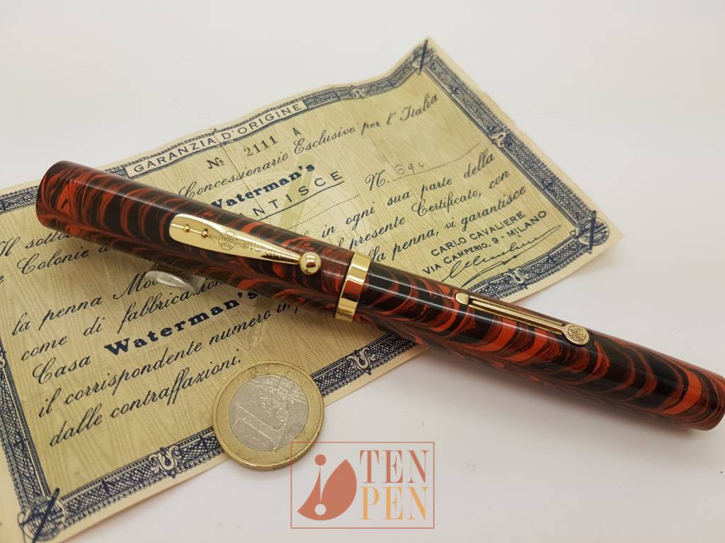 WATERMAN 58 RIPPLE ebonite - near mint | Tenpen - By Letizia Iacopini