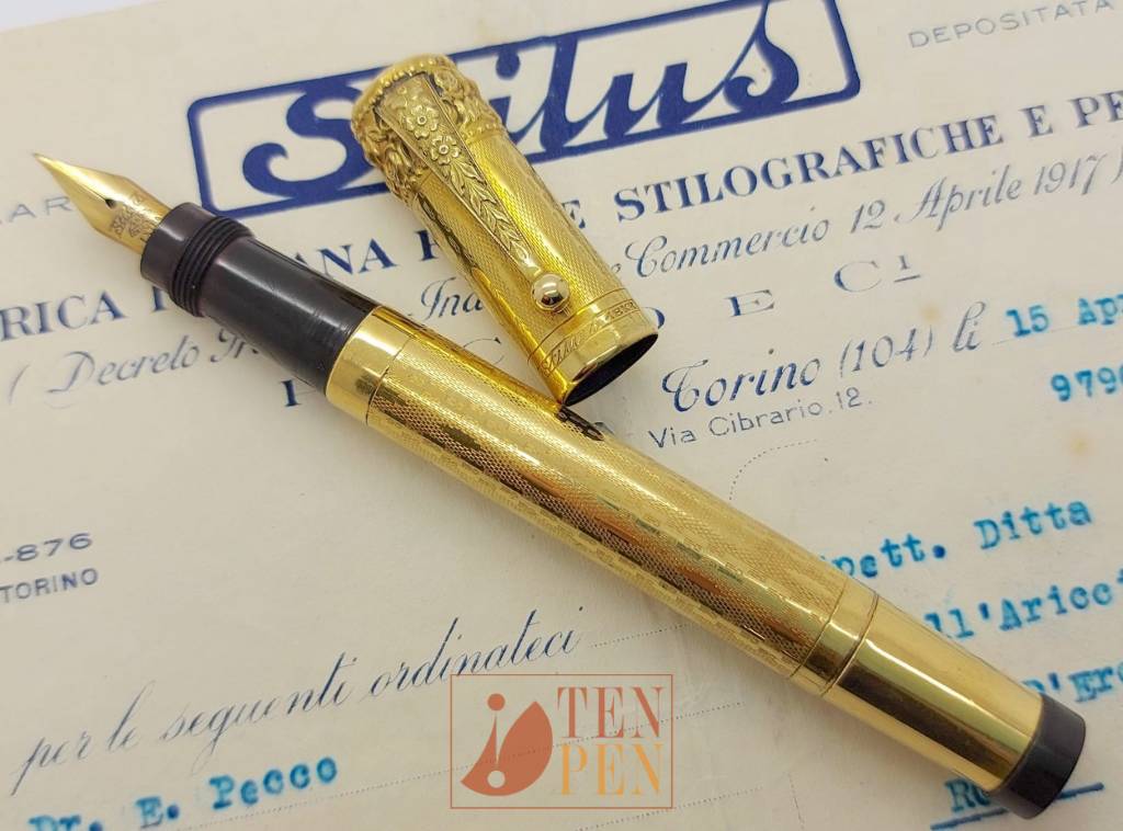 STILUS SAFETY PEN - rolled gold overlay | Tenpen - By Letizia Iacopini