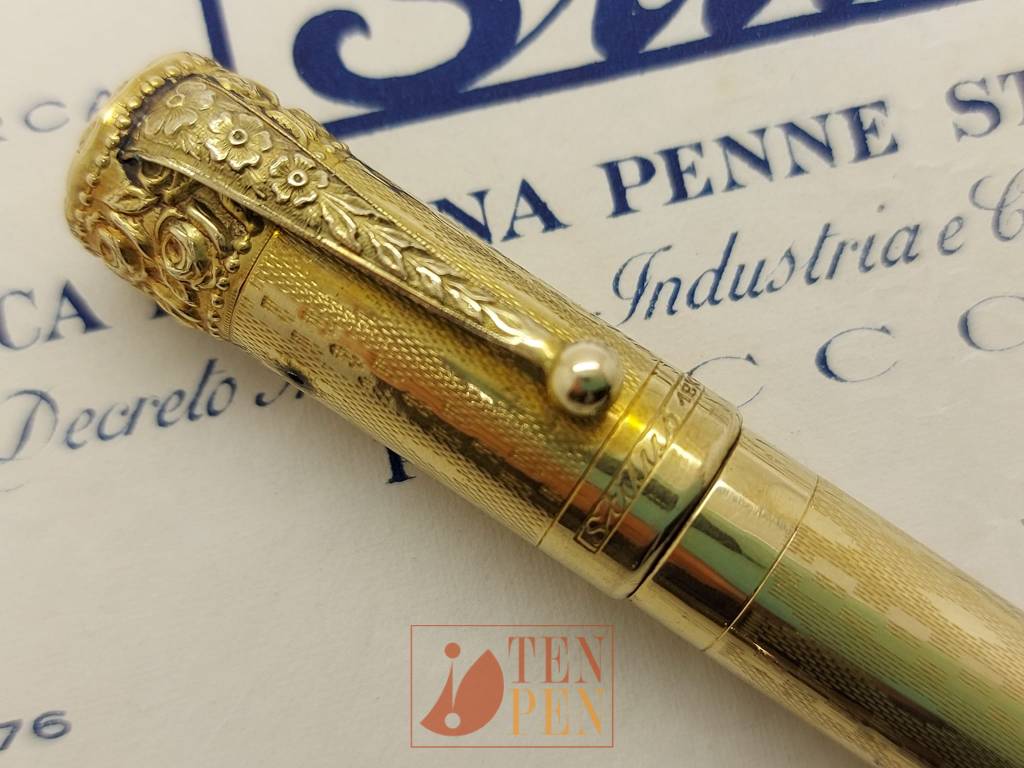 STILUS SAFETY PEN - rolled gold overlay | Tenpen - By Letizia Iacopini