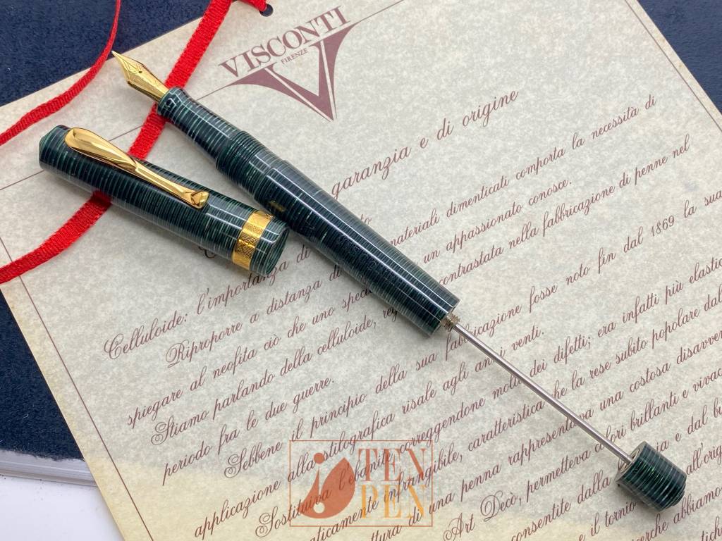 VISCONTI MANHATTAN green laminated celluloid | Tenpen - By Letizia Iacopini