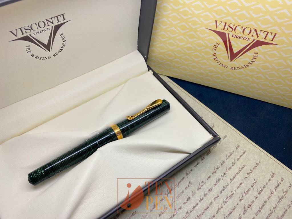 VISCONTI MANHATTAN green laminated celluloid | Tenpen - By Letizia Iacopini
