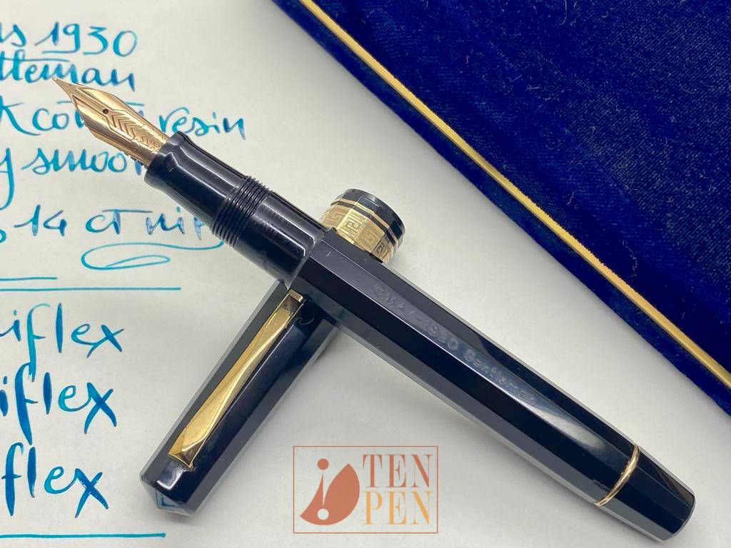 OMAS 1930 GENTLEMAN - BLACK FACETTED RESIN - 1980s | Tenpen - By ...
