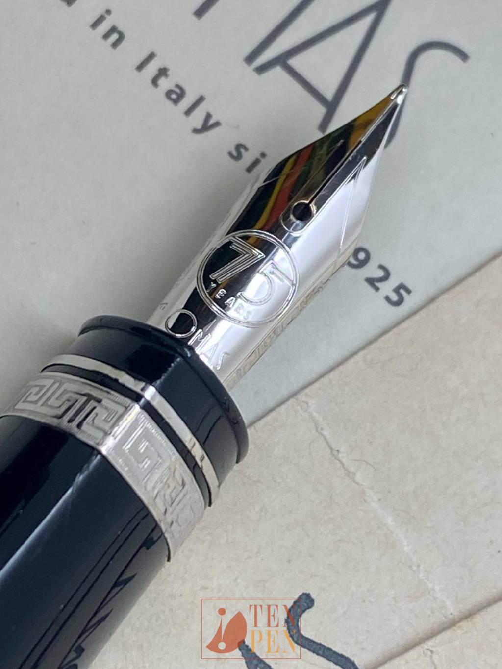 OMAS 360 75TH ANNIVERSARY - BLACK WITH HT FINISH | Tenpen - By Letizia ...