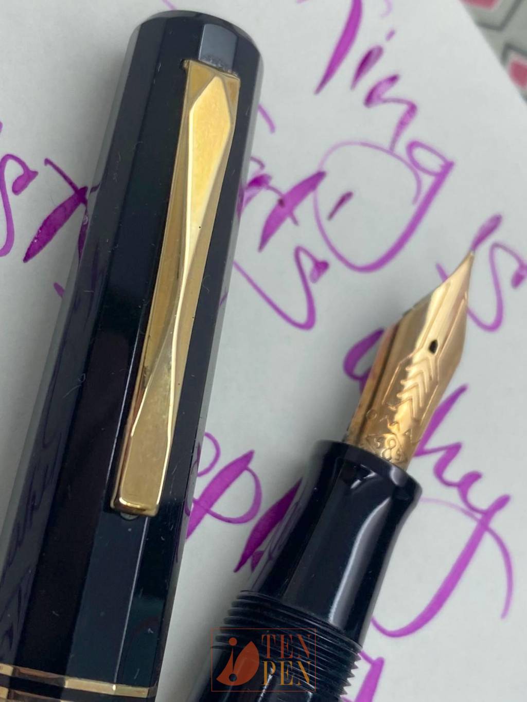 OMAS MILORD BLACK CELLULOID - 1960S - EF | Tenpen - By Letizia Iacopini