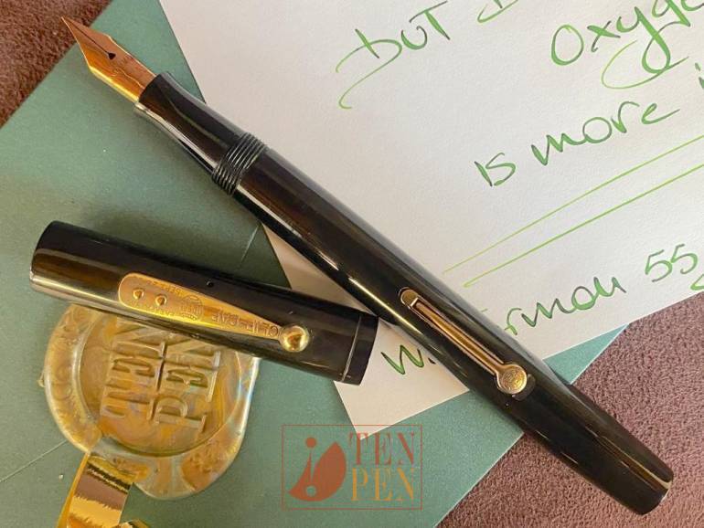 WATERMAN 55 - BLACK PLAIN EBONITE- FLEXIBLE NIB | Tenpen - By Letizia ...