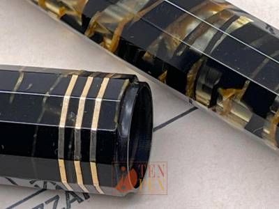 OMAS EXTRA LUCENS BLACK AND GOLD TRANSPARENT CELLULOID - NOS | Tenpen ...